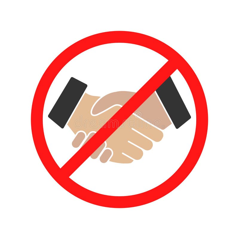 No Handshake Icon. Vector Illustration. No Dealing. No Collaboration ...