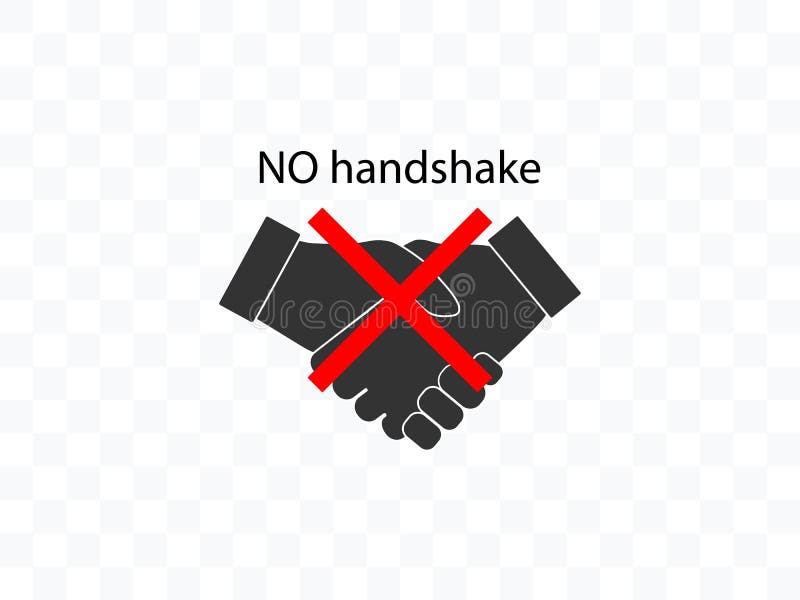No Handshake Icon. Vector Illustration, Flat Design Stock Illustration ...