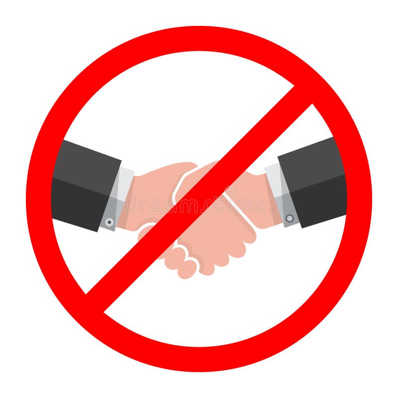 No Handshake Icon. Vector Illustration Stock Illustration ...