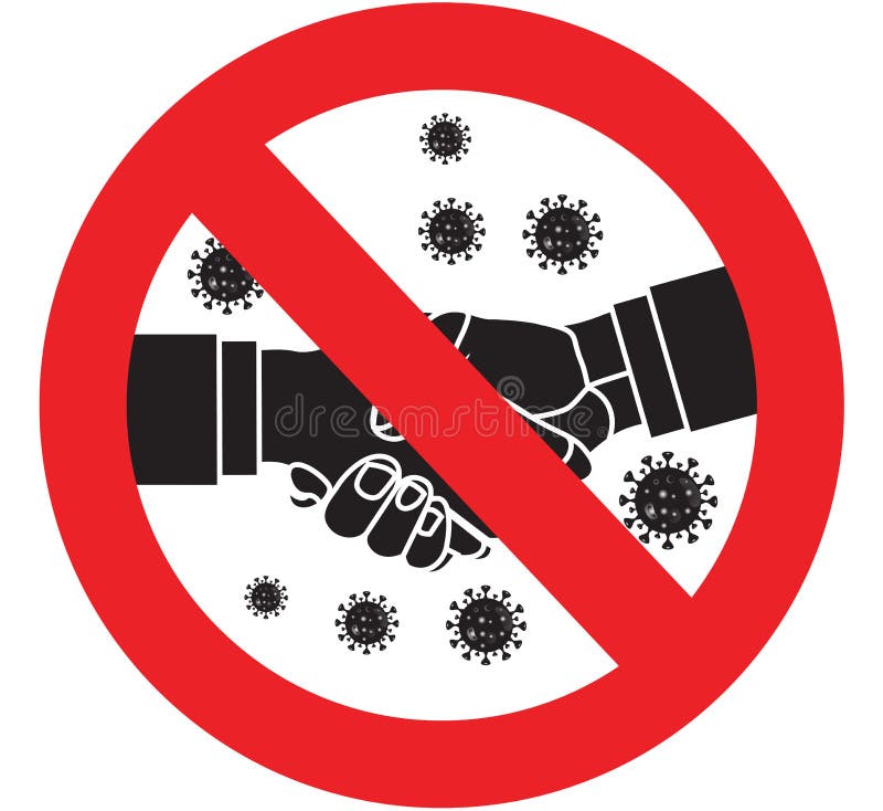 Printable Sign No Hand Shake