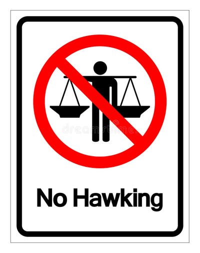 No Hawking Symbol Sign, Vector Illustration, Isolate on White ...