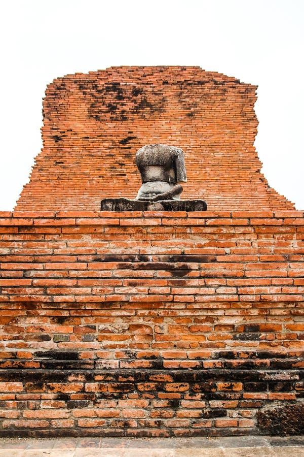The Hand of Buddha Meditation Statue at Thai Temple and Old Flower ...