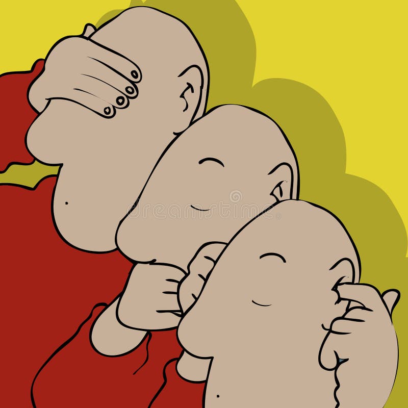 Cartoon Man Saying No Stock Illustrations – 170 Cartoon Man Saying No ...