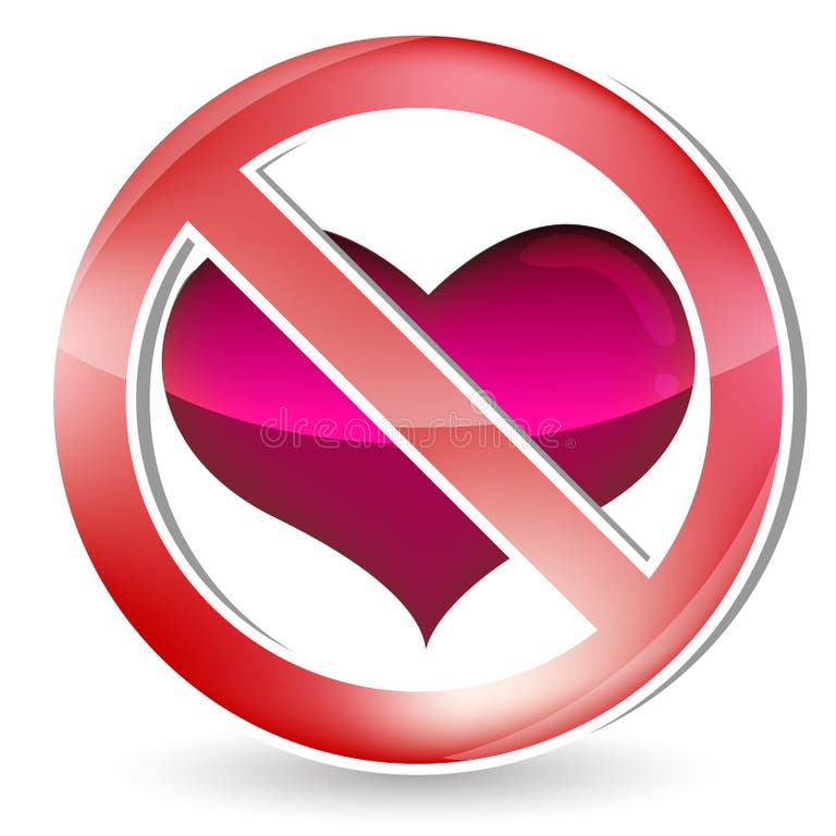 No Love Sign Stock Illustrations – 6,606 No Love Sign Stock ...