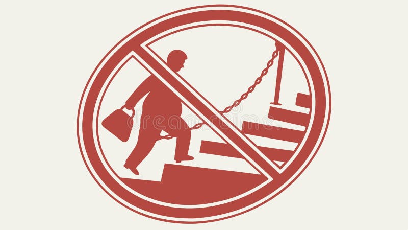 No Heavy Load on Stairs Sign, Safety Warning, Accessibility, Public ...