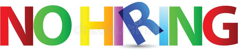 No hiring stock vector. Illustration of earnings, doodle - 140760795