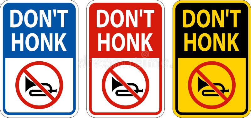 Honk Sign Stock Illustrations – 617 Honk Sign Stock Illustrations ...