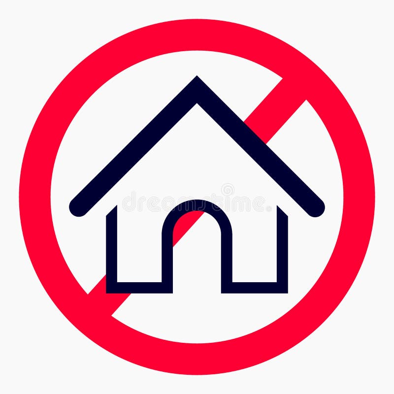 No house stock vector. Illustration of mortgage, restrict - 260365538