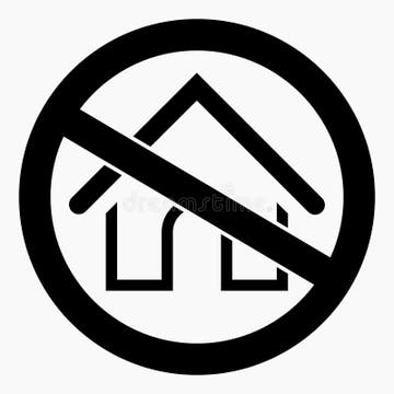 No house stock vector. Illustration of unavailability - 260365541