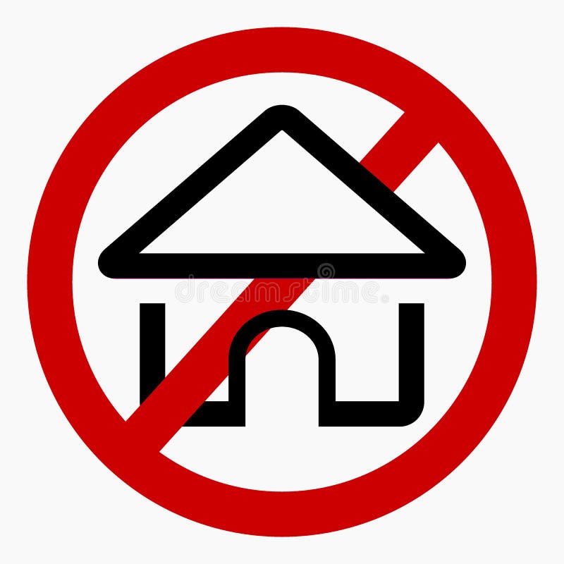 No house stock vector. Illustration of prohibited, people - 260365550