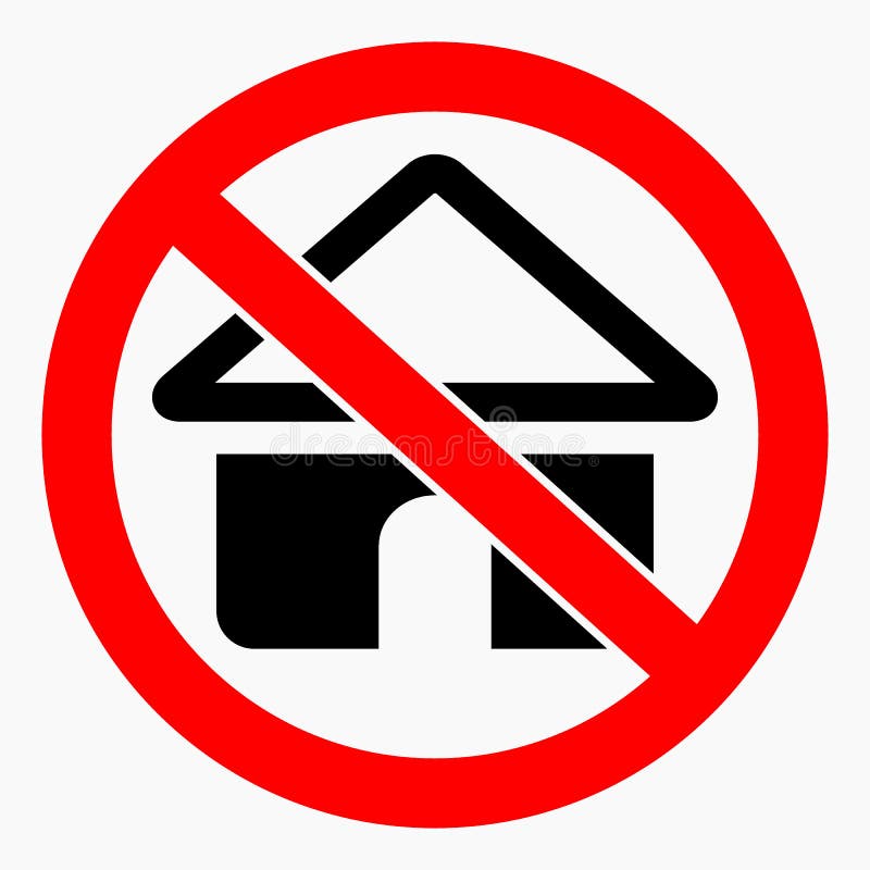 No house stock vector. Illustration of caution, eviction - 260365553