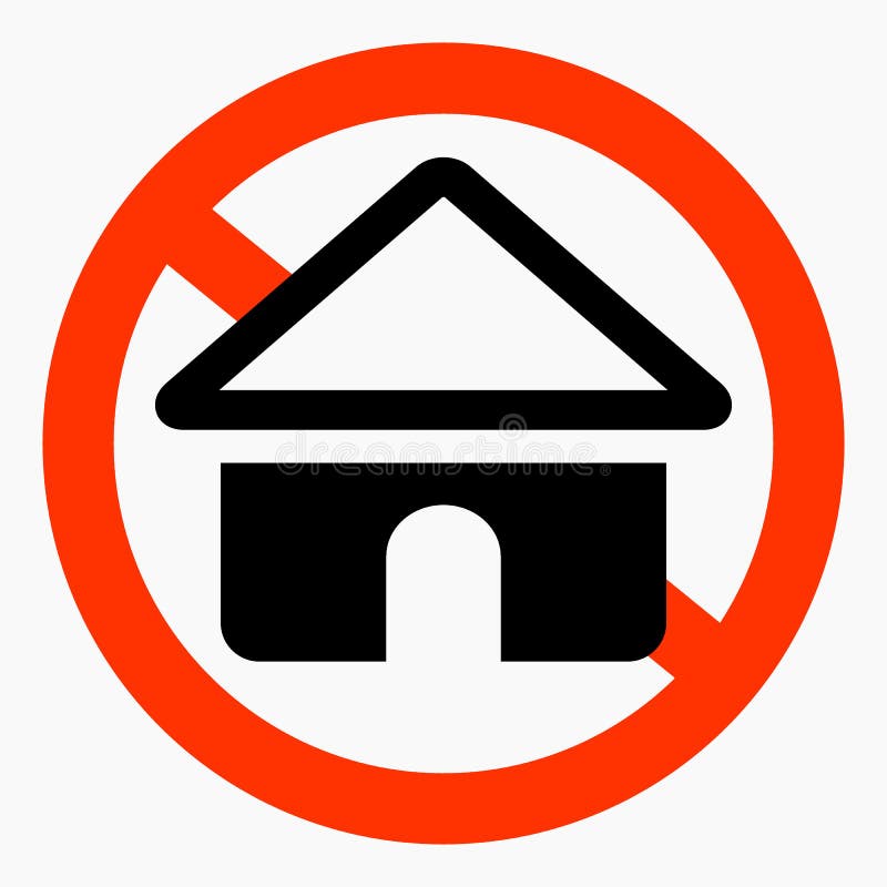 No house stock vector. Illustration of eviction, danger - 260365557