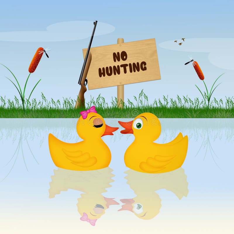 No hunting sign stock illustration. Illustration of nature - 117630977