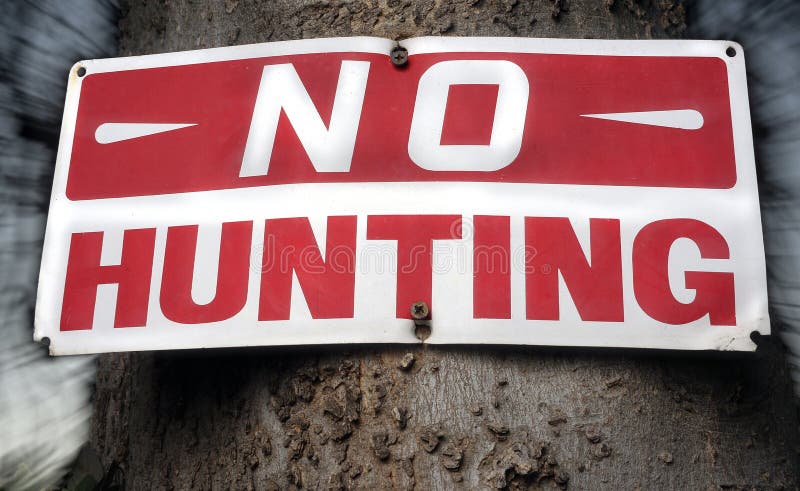 No Hunting stock image. Image of statement, wild, kill - 34582789