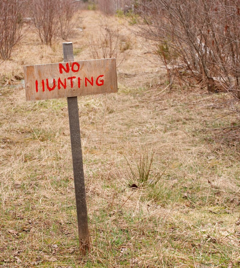No Hunting stock image. Image of country, warning, trespassing - 34582789
