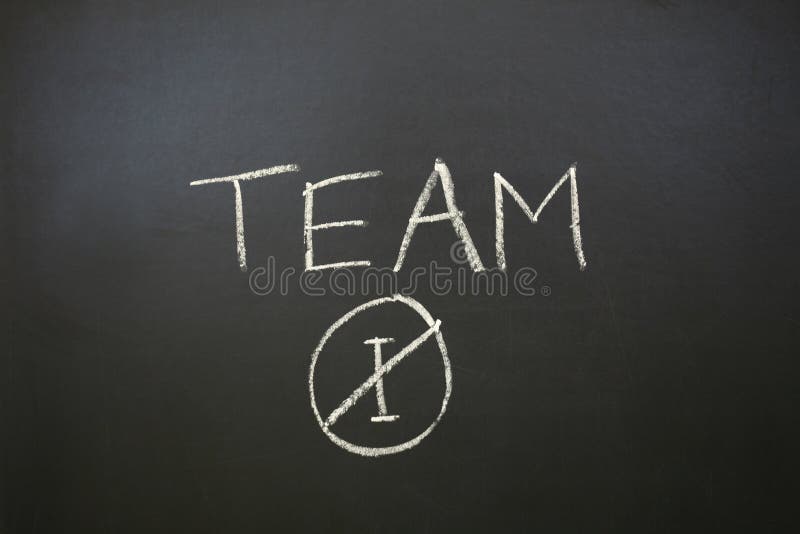 No I in Team stock photo. Image of group, message, teach - 22724866