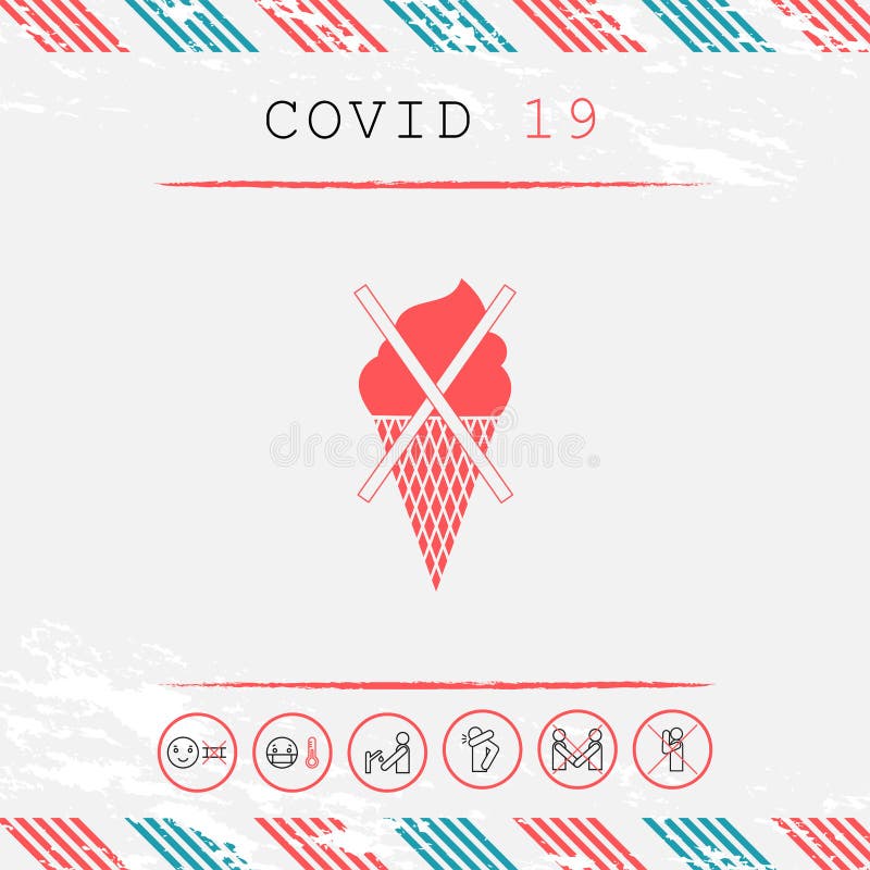 No Ice Cream Symbol Icon. Graphic Elements for Your Design Stock ...