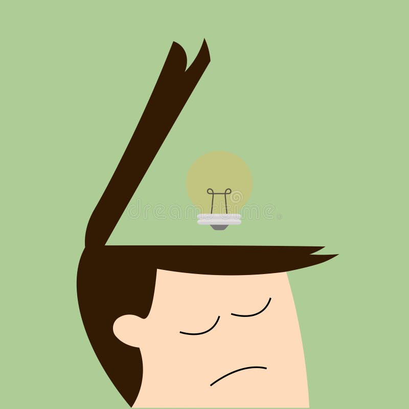 No Ideas stock vector. Illustration of glowing, businessman - 73857464