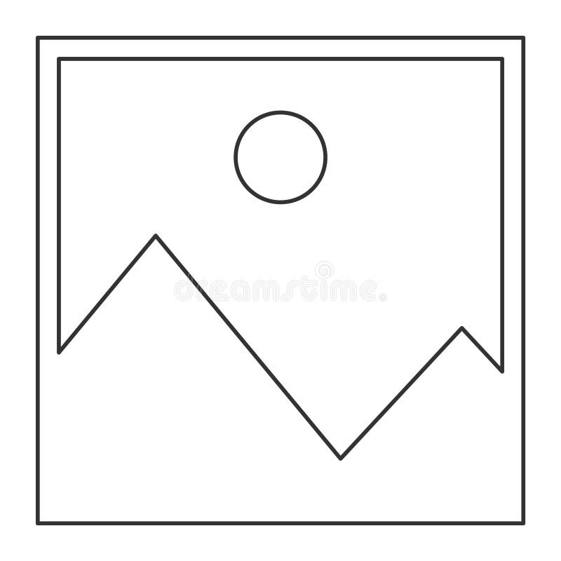 No Image Outline Vector Symbol, Missing Available Icon. No Gallery for ...