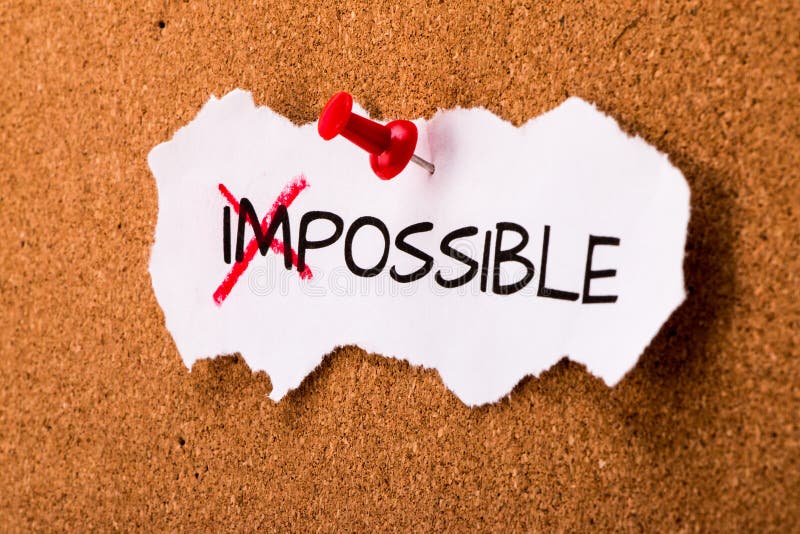 No imposible posible imagen de archivo. Imagen de difícil - 29530159