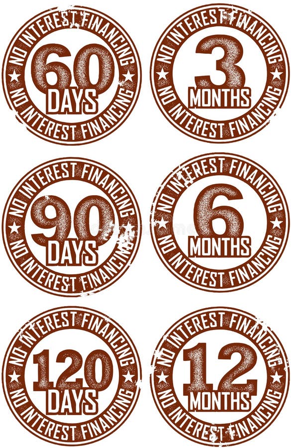 6 MONTHS INTEREST FREE stock illustration. Illustration of financial ...
