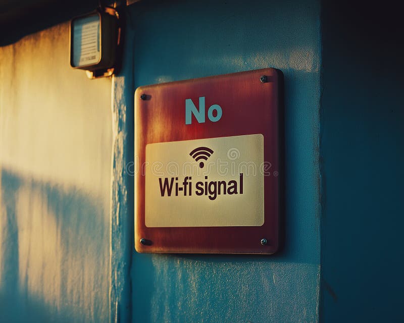 No Internet Connection Concept. Router and Equipment Stock Image ...