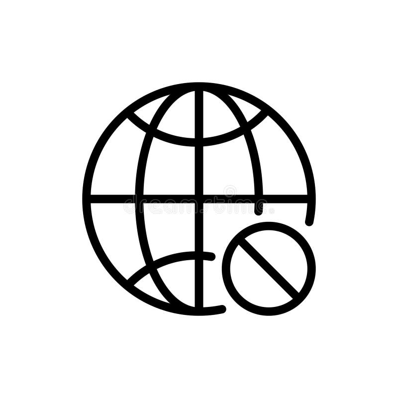 No Internet Connection, Globe Icon. Offline, Wifi Off Concept Stock ... No Internet Connection, Globe Icon. Offline, Wifi Off Concept Stock ...