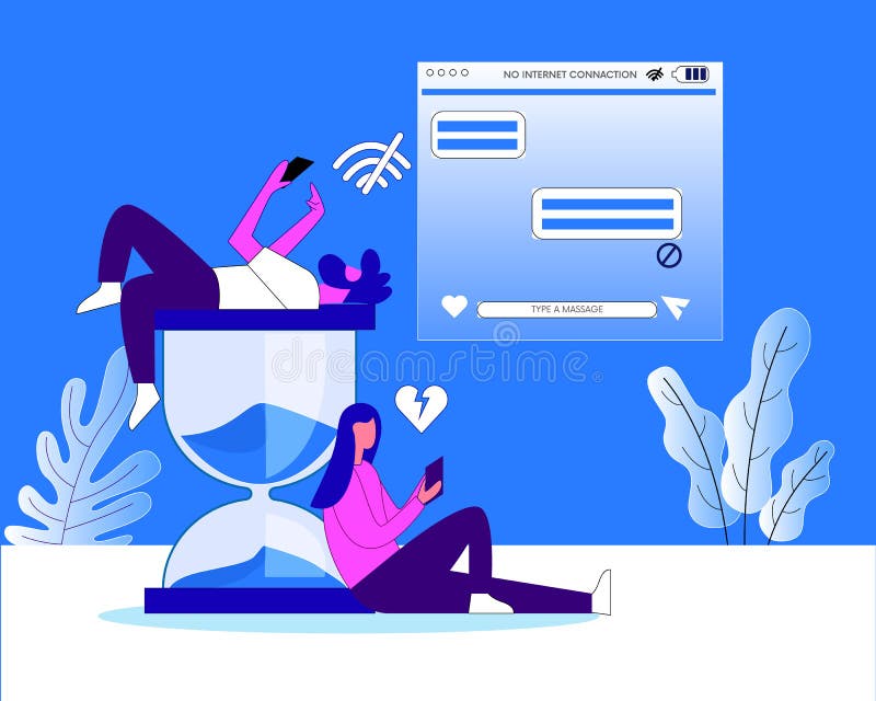 No Internet Connection Illustration Concept Vector Stock Vector ...