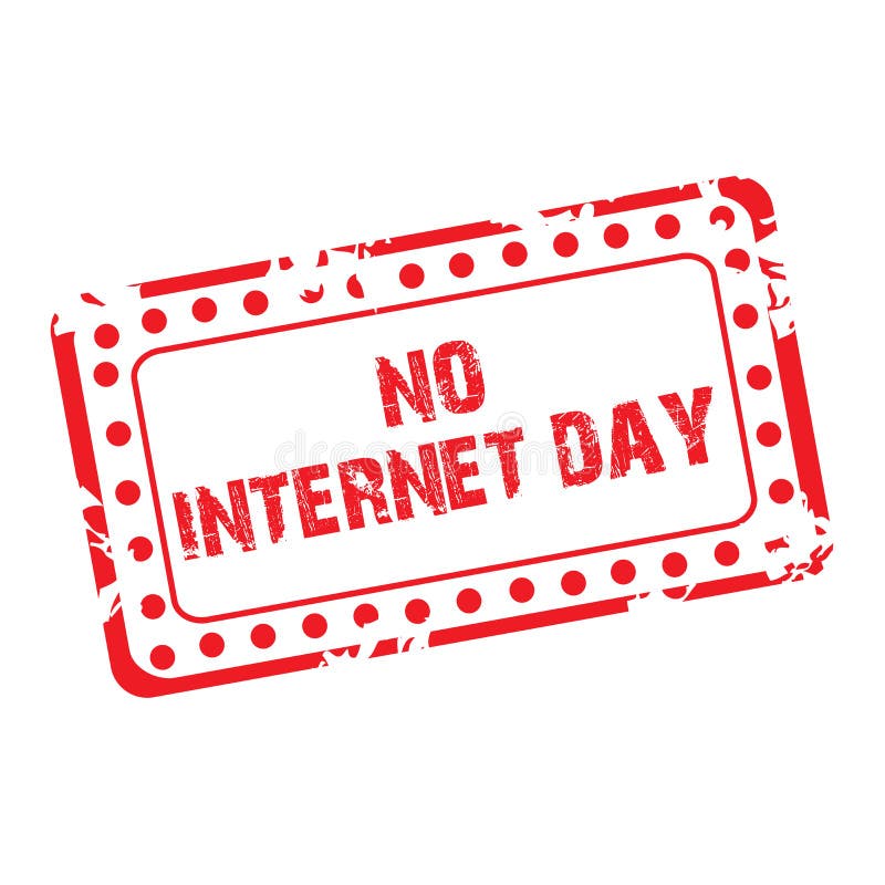 No Internet Day stock illustration. Illustration of disappointed - 84146615