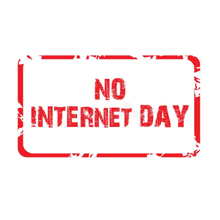 No Internet Day stock illustration. Illustration of date - 84146664