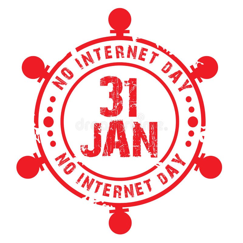 No Internet Day stock illustration. Illustration of meditation - 84146695