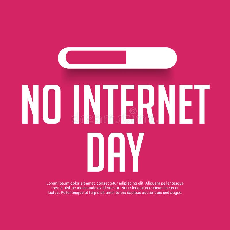 No Internet Day stock illustration. Illustration of meditation - 84146812