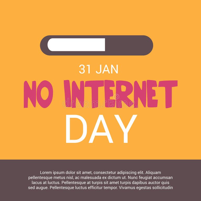 No Internet Day stock illustration. Illustration of battery - 84146859