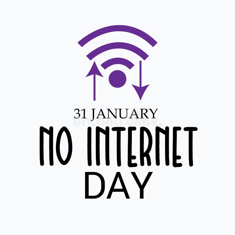 No Internet Day stock illustration. Illustration of good - 84146870