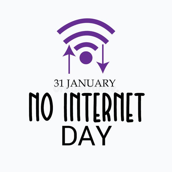 No Internet Day stock illustration. Illustration of good - 84146870