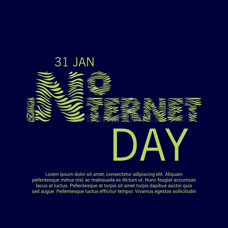 No Internet Day stock illustration. Illustration of happy - 84146888