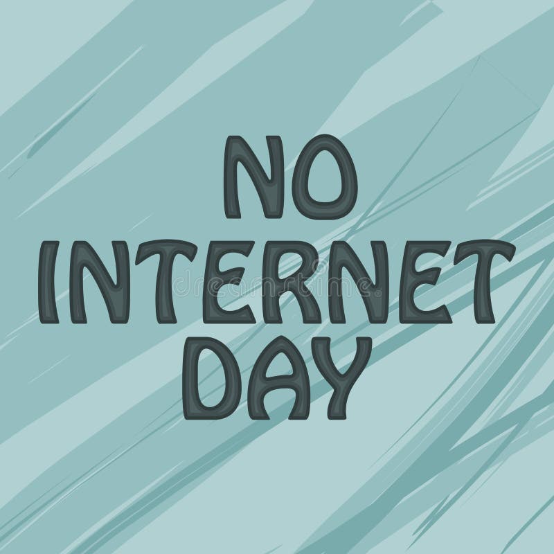 No Internet Day stock illustration. Illustration of relax - 84146927