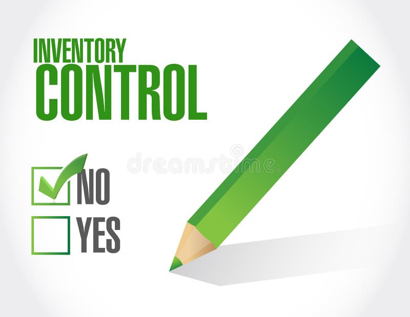 No Inventory Control Approval Sign Concept Stock Illustration ...
