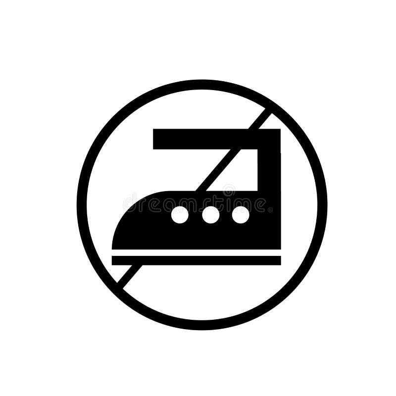 No Ironing Icon in Trendy Design Style. No Ironing Icon Isolated on ...