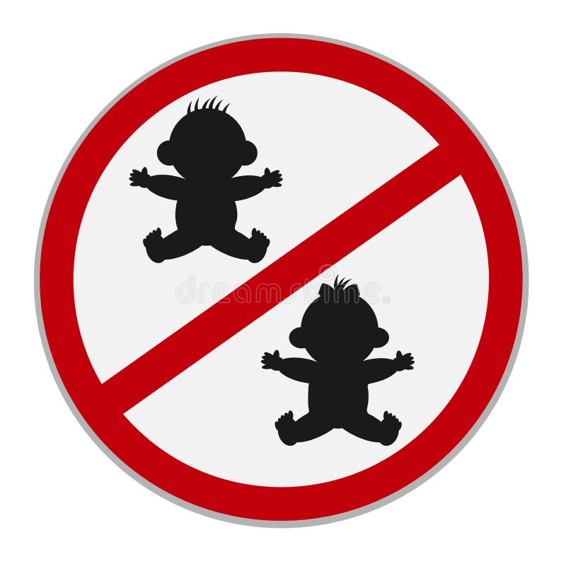 No Kids Allowed Sign, Vector Stock Vector - Illustration of stop, icon ...