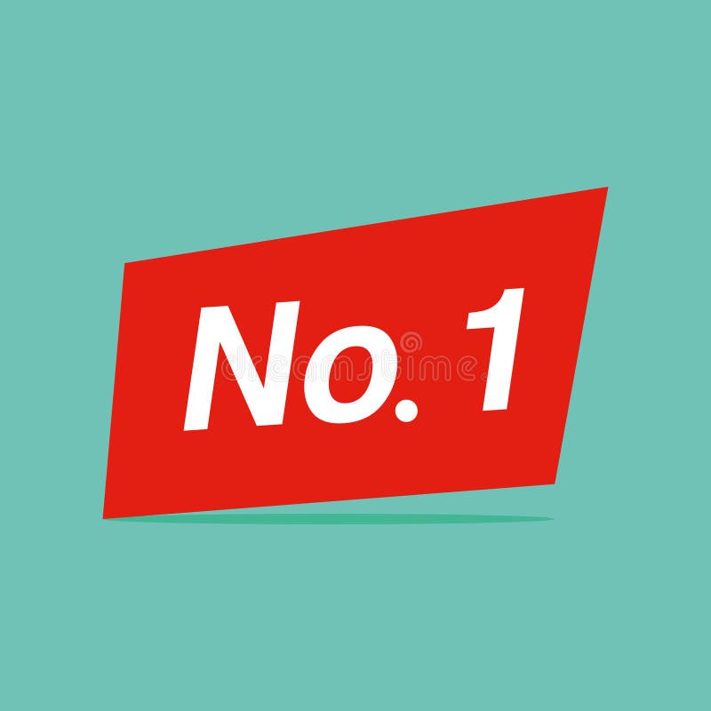 No.1 label icon. Top level stock illustration. Illustration of ...