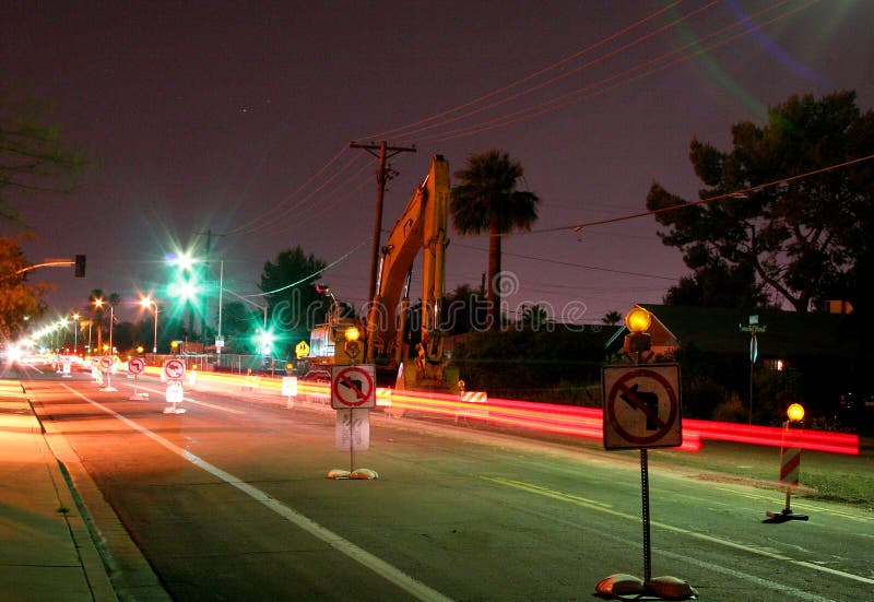 No Left Turns stock image. Image of construction, street - 151449