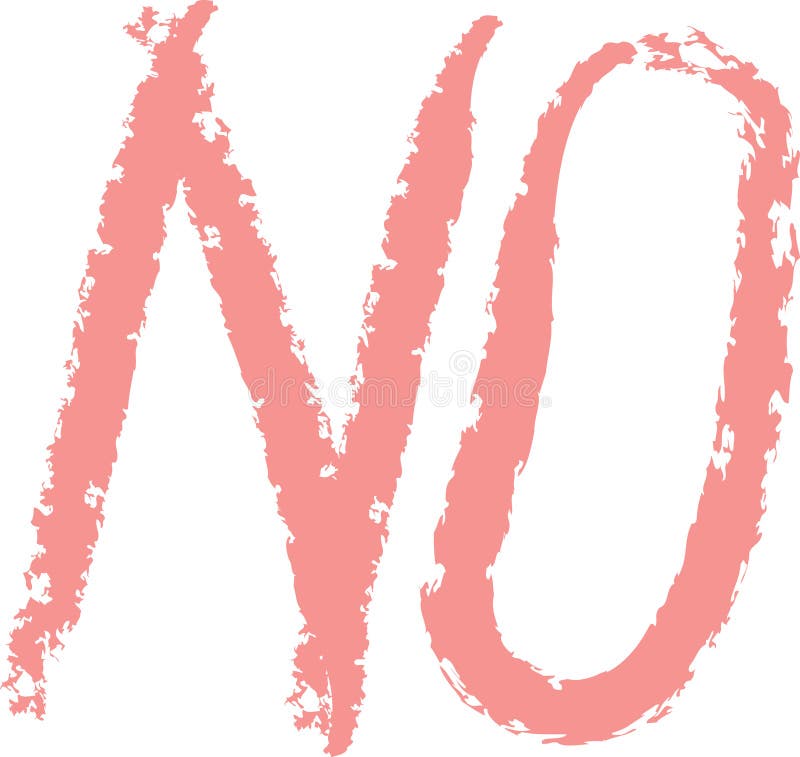 No Lettering Crayon Hand Drawn Stock Vector - Illustration of shape ...