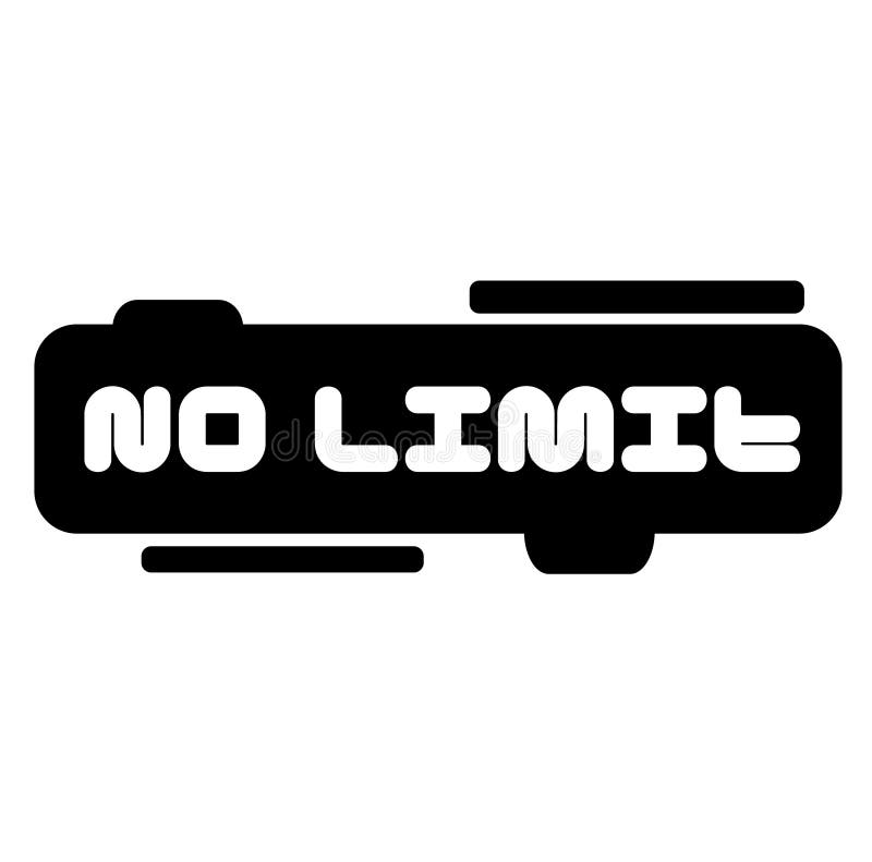 No Limit Sign Icon Unlimited Symbol Stock Illustrations – 58 No Limit ...