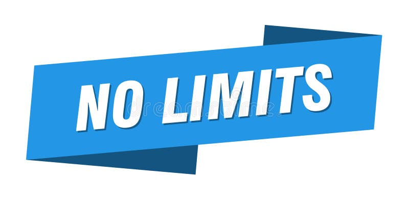 No Limits Banner Template. No Limits Ribbon Label Stock Vector ...