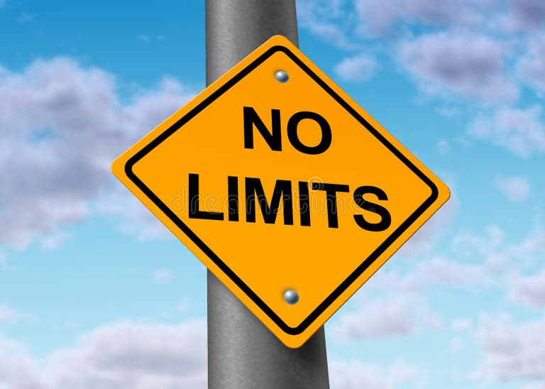 No Limits Endless Limitless Potential Positive Stock Photo - Image of ...
