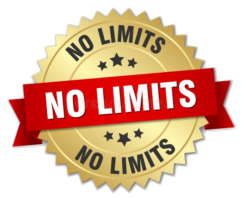 No limits stock vector. Illustration of button, shiny - 120378188