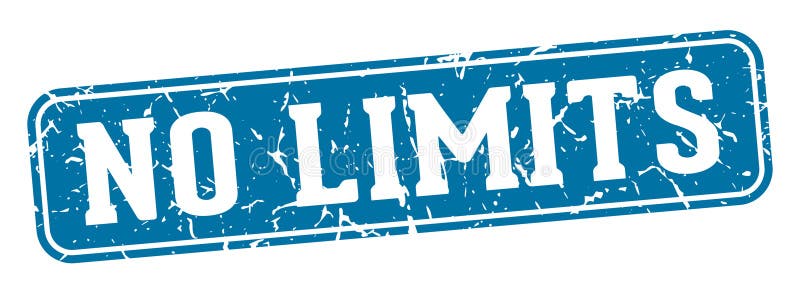 No Limits Rectangular Sign. No Limits Stamp Stock Vector - Illustration ...
