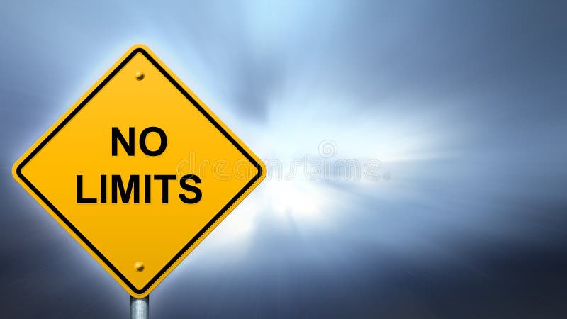NO LIMITS road sign stock illustration. Illustration of exit - 47771932