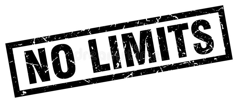 No limits black stamp stock illustration. Illustration of design - 97568039
